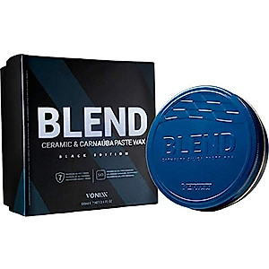 Vonixx Blend Ceramic & Carnauba Paste Wax - Black Edition (for black or dark colors) 3.4 oz (100 mL) - Up to 7 months of durability