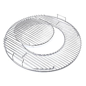 GasSaf Grill Grates Replacement for Weber 8835, 22.5 inch Charcoal Grills, Kettle, Performer, Master-Touch and Others, 21.5 Inches Gourmet BBQ System Hinged Stainless Steel Cooking Grate Grids