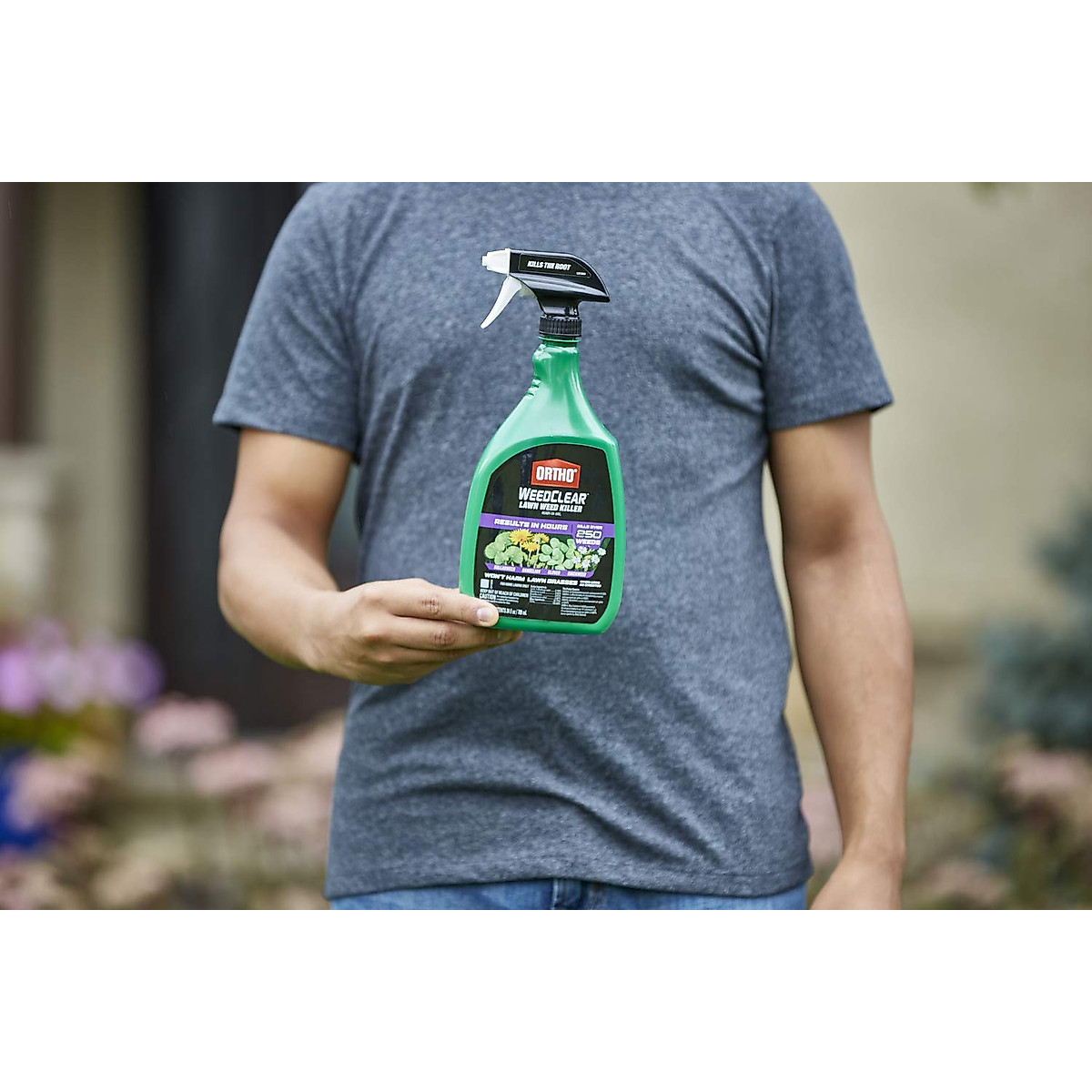 Ortho WeedClear Lawn Weed Killer Ready-to-Use1 - Results in Hours, Kills Dollarweed, Dandelion, Clover and Chickweed to the Root, Won't Harm Lawn Grass When Used as Directed, 24 oz.