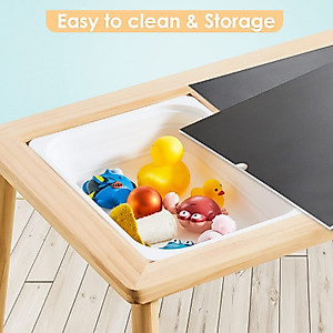 Beright Children's Table, Play Sand Table Indoor Sensory Table, not with Storage Bin for Kids, Perfect Choice for Christmas Thanksgiving Gift