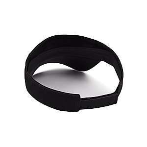 Komorebi Visors for Women Mens Sun Visors with UV Protection Sports Sun Visor Hats Tennis Golf Adjustable Sun Cap 01 Black One Size