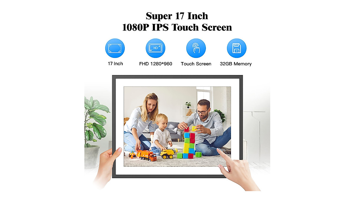 17-Inch WiFi Digital Photo Frame - Share Memories Easily