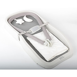 Baby Woyee Duraking Pro 4 in 1 Baby Changing pad Washable Portable Diaper Toy bar Changing Tray Non-Slip no Stain Waterproof Changing Table (Gray)