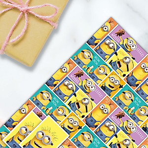 Danilo Despicable Me Wrapping Paper, Despicable Me Gift Wrap 2 Sheets Of Gift Wrap And 2 Gift Tags