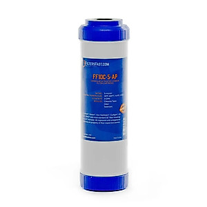 Filters Fast FF10C-5-AP Compatible Replacement for Aqua-Pure AP117 Comp Water Filter Cartridge Activated Carbon 2.9x2.9x10 inch