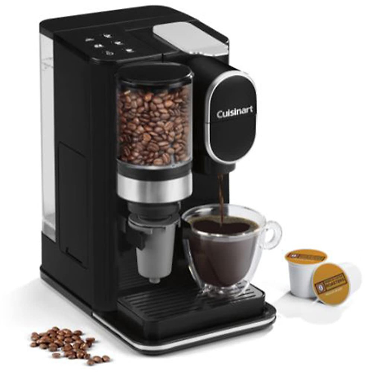 Cuisinart DGB-2 Grind and Brew Single-Serve Coffeemaker Bundle with 1 YR CPS Enhanced Protection Pack