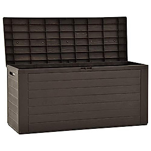 Canditree Outdoor Storage Box, Deck Box Storage Container for Patio Furniture Cushions, Garden Tools, Pool Toys (76.6 gal)