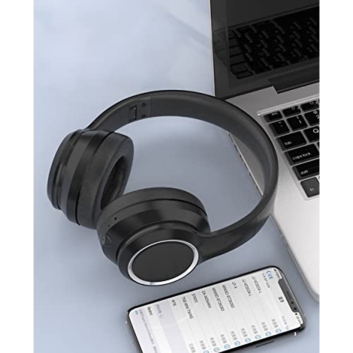 Olyre Active Noise Cancelling Wireless Headphones AN06, Bluetooth Headset Over-Ear with 40ft Range Soft Protein Earpads Hi-Fi Deep Bass 30H Playtime for Airplane/Travel/Home PC Work