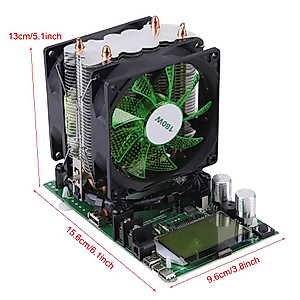 180W Constant Current Electronic Load,200V 20A Battery Tester Discharge Capacity for Electronic Constant Current Load, USB Tester and Cable Detector