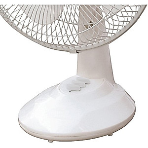 Brentwood Kool Zone F9DW 9" Oscillating Desk Fan, One Size, White