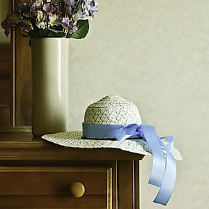 Sewhick 1 Inch x 50 Yards Solid Satin Ribbon Single Face Fabric Ribbons for Gift Wrapping Crafting Bows Bouquet Wedding Invitation Floral Arrangement Baby Shower, Light Blue