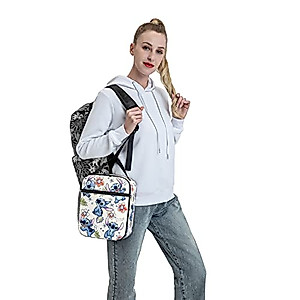 Cute Lunch Box for Girls Boys Cartoon Anime Lunch Bags Portable Insulated Lunch Tote Bag Thermal Cooler Bag for Work School Outdoor