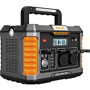 BALDR Portable Power Station 500W, 519Wh Outdoor Solar Generator (Solar Panel Optional) Mobile Lithium Battery Pack with 1.