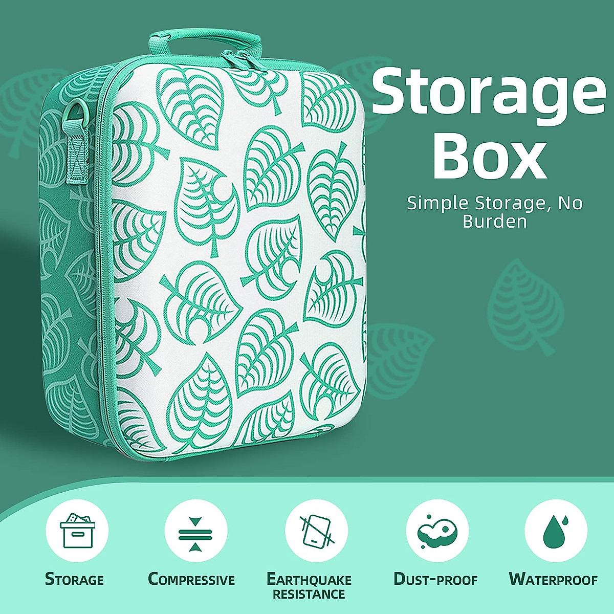Portable Carrying Case for Nintendo Switch Console and Accessories-Protective Travel Case for Nintendo Switch Fits Complete Switch System Console, Dock, Controller, Joy-Con Grip & Accessories