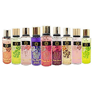 META-BOSEM ( 5-Bottles Included Only Fragrance Mist Body Spray for Women, Flowers & Fruits, Clean Refreshing Perfume Suprising Gift Random Variety Scents, Each 8.4 Fl Oz/250 Ml