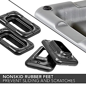 The Step (Made in USA) Original Aerobic Platform – Circuit Size Grey Aerobic Platform and Original Black Risers