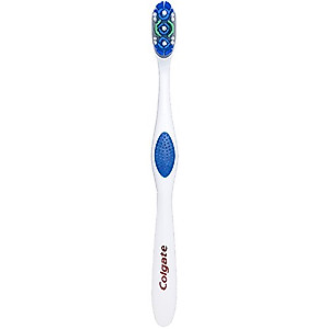 Colgate Battery Powered 360 Toothbrush with Tongue and Cheek Cleaner, Medium Toothbrush, 1 Pack