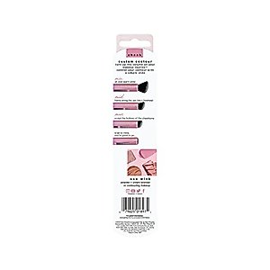 Real Techniques Custom Contour 3-in-1 Brush, Custom Slide For Bronzer & Contour Makeup, 3 Settings For Sheer, Medium, or Focused Application, Travel-Sized Kabuki, Cruelty-Free, 1 Count
