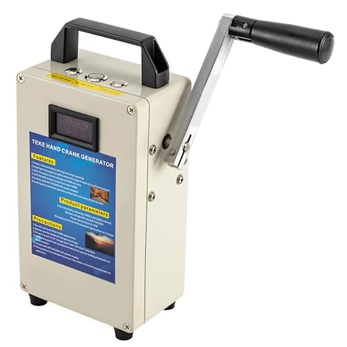 Hand Crank Generator with USB Charger 120W Outdoor Travel Camping Portable Emergency Power Supply Phone Charger USB Charging Generator Generation Storage