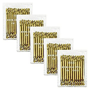 VCT 60-PC Industrial 1/8" INCH Titanium Drill BITS Double Ended 2" INCHES Long