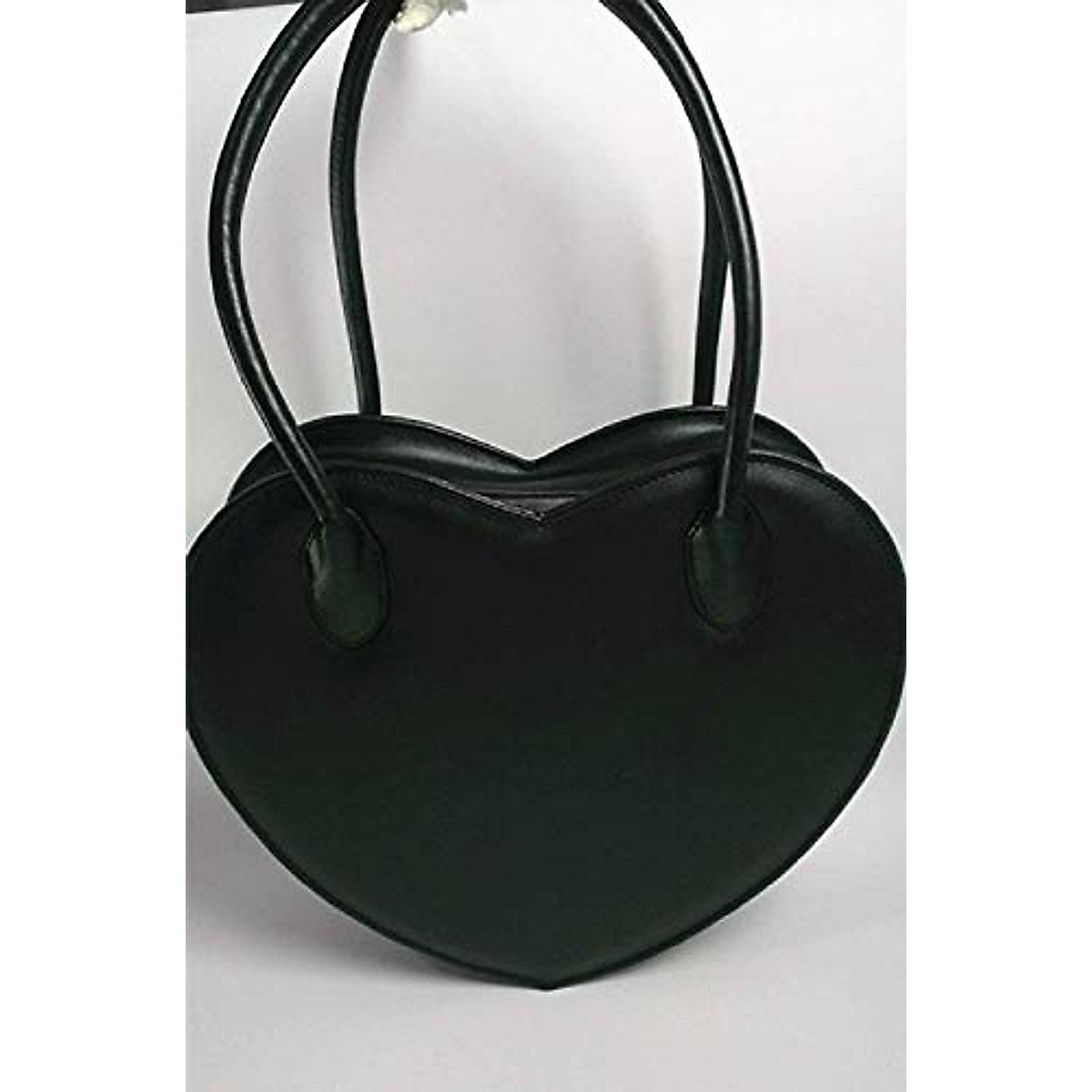 GK-O Fashion Women Heart Shaped Bag Lolita Handbag Clutch Purse Wallet PU Handbag (Black)