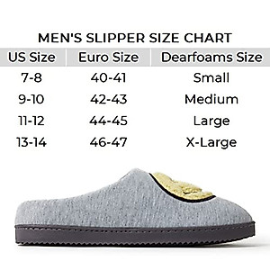 Dearfoams Unisex Women's Smile Icon Retro Preppy Slipper, Men's Smiley Face, X-Large