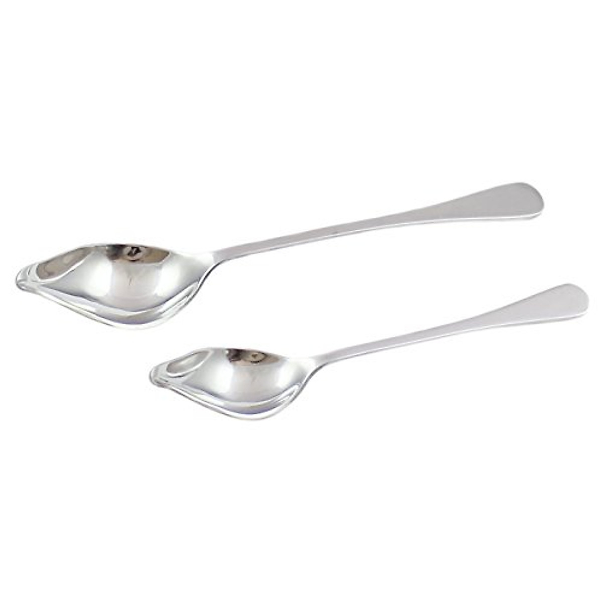 Zoie + Chloe Stainless Steel Saucier Drizzle Spoon with Tapered Spout - Set of 2