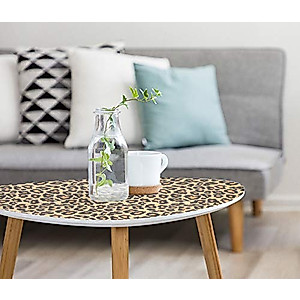 Fablon FAB12134 Leopard Adhesive Film, Neutral , Yellow