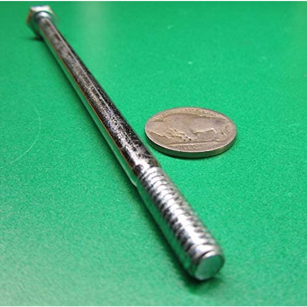 Grade 5 Zinc Steel Hex Bolts RH PT 1/4"-20 x 5.00" Length 50 pcs