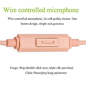 Elf Earbuds Headphones in-Ear Headphones Hands-Free Headset with Mic for iPhone/iPad Android/Computer Cosplay Headset