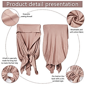 6 Pieces Head Scarf for Women Slip on Pretied Head Scarves Cancer Headwear Turban Hat Beanie Wrap (Soft Colors)