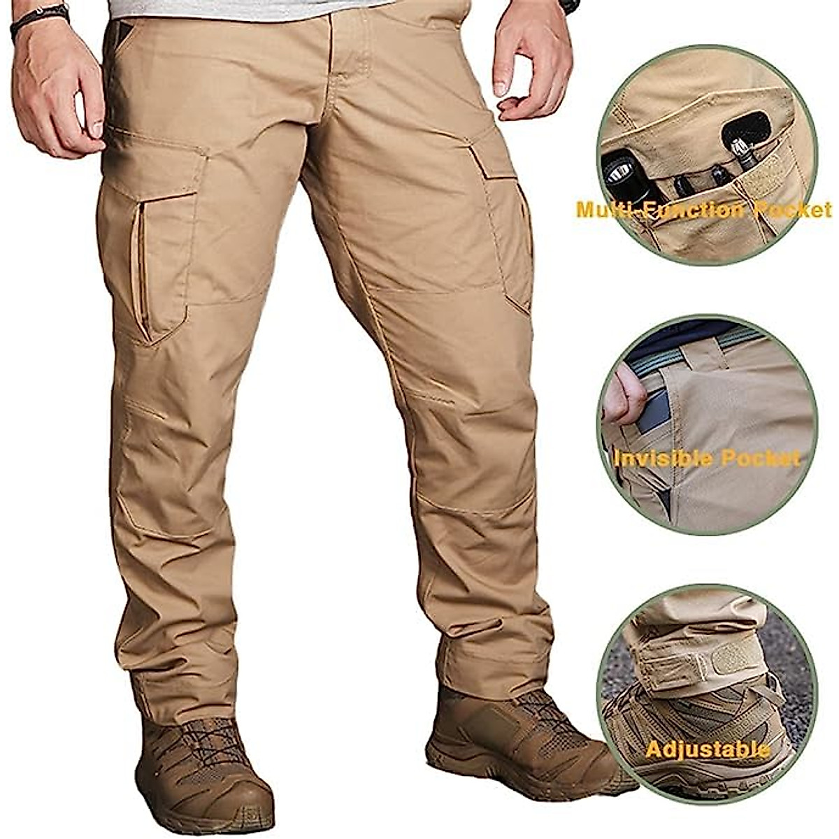 EMERSONGEAR Men's Tactical Pants,Military Combat BDU Cargo Pants,Multi-Pockets Work Trousers,Water Resistant Ripstop Pants