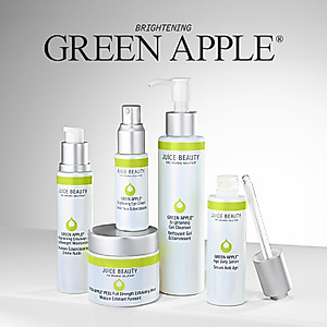Juice Beauty Green Apple Brightening Gel Cleanser - 133 mL - Exfoliates + Visibly Refines Skin - Vegan, Cruelty Free