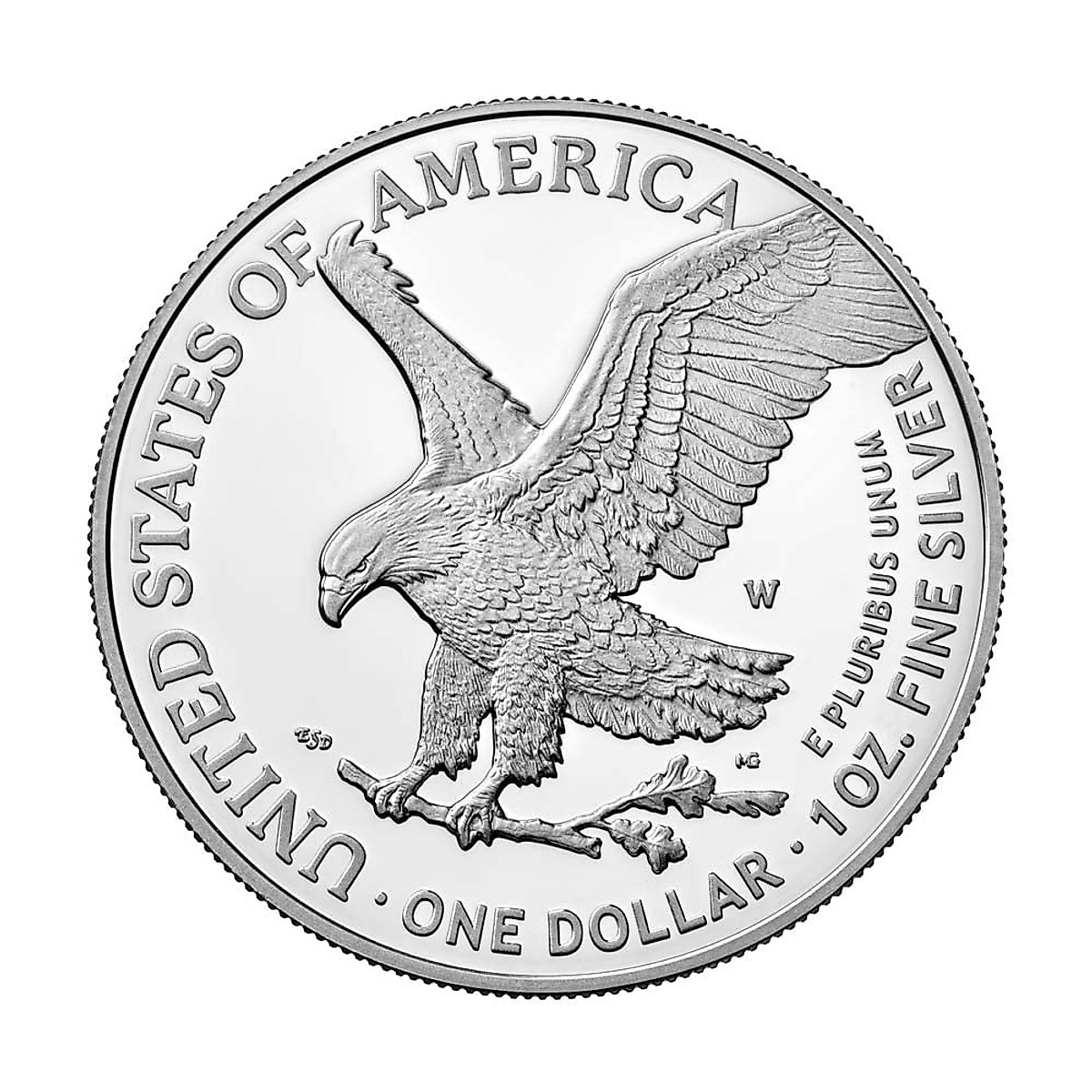 2023 W American Silver Eagle 1 Ounce Coin in OGP with CoA Dollar Proof US Mint
