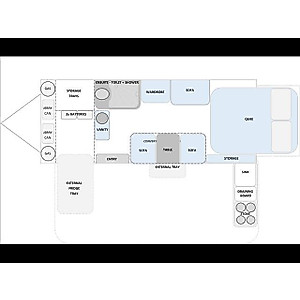 Hybrid - Off-Road Motorhome with Heavy-Duty Independent Suspension, Slide-Out Kitchen, and Sliding Fridge (6400 * 2200 * 2000)