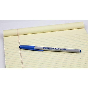Promarx TC Ball Medium Ballpoint Stick Pens, 1.0 mm, Blue Ink, 12-Count