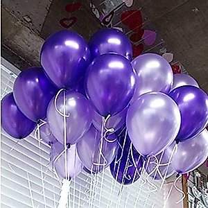 100pcs Dark Purple and Light Purple Balloons - Latex 10" Mixed Purple Shades Balloons - Helium Purple Pearl Balloons for Wedding Birthday Party Festival Graduation Decorations