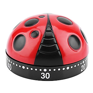 Maxmartt Cooking Timers for Kitchen,Ladybug Kitchen Timer 60 Minutes Timer Mechanical Wind-Up Timer Kitchen Cooking Timer