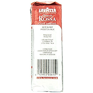 Lavazza Qualita Rossa Ground Coffee Blend, Medium Roast, 8.8 Ounce (Pack of 4)