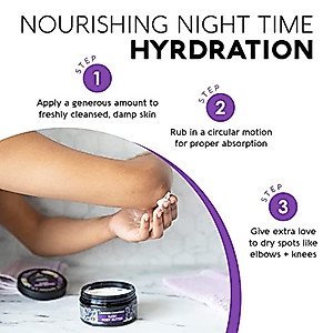 Nature's Beauty Lavender Chamomile Sleep Body Butter Multi-Pack - Sleep Well Luxury Rich Moisturizer, Relax + Calm Your Skin, Made w/ Shea Butter, Jojoba + Moringa Seed Oils, 6.7 oz (2 Pack)