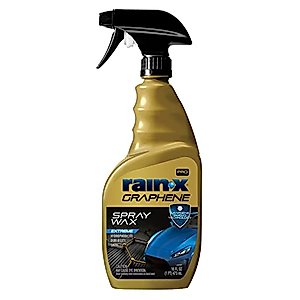 Rain-X PRO 620183 Graphene Spray Wax, 16oz - Enhances Gloss, Slickness and Color Depth of Painted Surfaces While Repelling Dust, Dirt and Debris, Extending Existing Wax Protection, gold