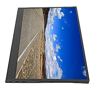 SHYEKYO 1080P Lapotp Monitor, Portable Monitor Split Screen 15.6inch Reverse Charge Support 1.07 Billion Colors Dual Channel Speakers 16:9 Widescreen for Office