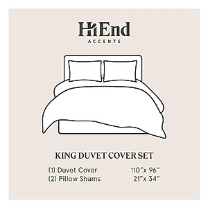 Paseo Road by HiEnd Accents Cabin Bedding Acadia 3 Piece Lodge Duvet Cover Set with Pillow Shams, King Forest Bedding, Cotton Pine Trees Comforter Cover Set, Woodland Nature Western Rustic Bed Set