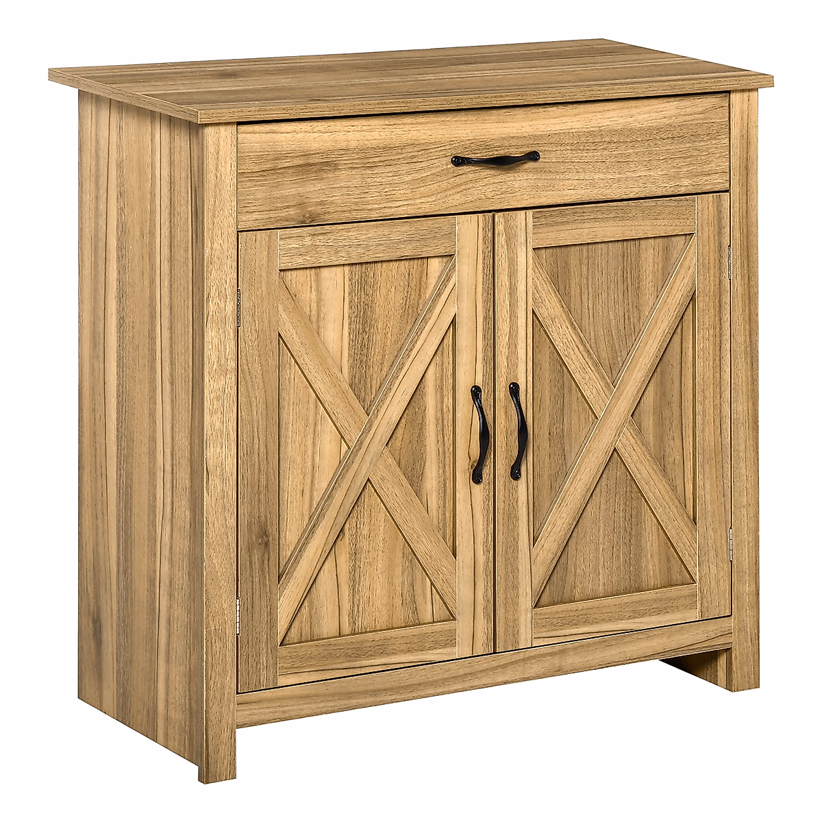 HOMCOM Sideboard, Natural Wood Effect