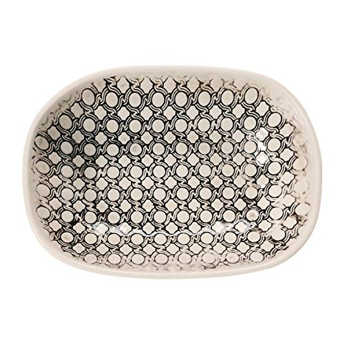 Creative Co-Op Set of 12, 5.5" L Stoneware Dish Serveware, Multi