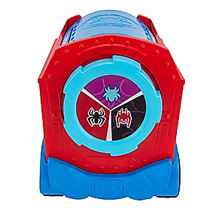 Marvel Spidey and His Amazing Friends Web Spinning Hauler - 8-Inch 3-in-1 Transforming Vehicle - Toys Featuring Your Friendly Neighborhood Spideys