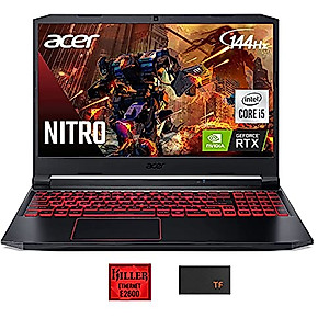 Acer Newest Nitro 5 Premium Gaming Laptop: 15.6" FHD 144Hz IPS Display, Intel Gaming H Core i5-10300H, 16GB RAM, 512GB SSD+1TB HDD, GeForce RTX 3050, WiFi-6, Backlit-KYB, DTSX, Cool Tech, Win10H, TF