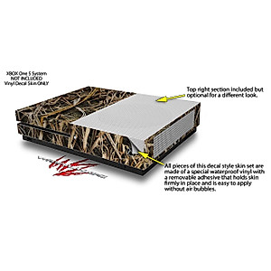 WraptorSkinz Decal Vinyl Skin Wrap Compatible with Xbox One S Console and Controllers - WraptorCamo Grassy Marsh Camo