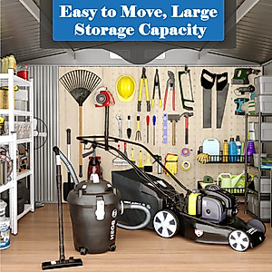 TIMWNER Large Storage Shed, 10' × 8' FT Metal Storage Shed with Lockable Door, Waterproof Shed Outdoor Use, Tool Shed with Windows for Bike, Garden, Brown