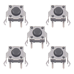 eXtremeRate 5 Pcs Replacement 4 Pin Left Right Shoulder Trigger L/R Key Button Micro Switch for Gameboy GBA SP Game Console